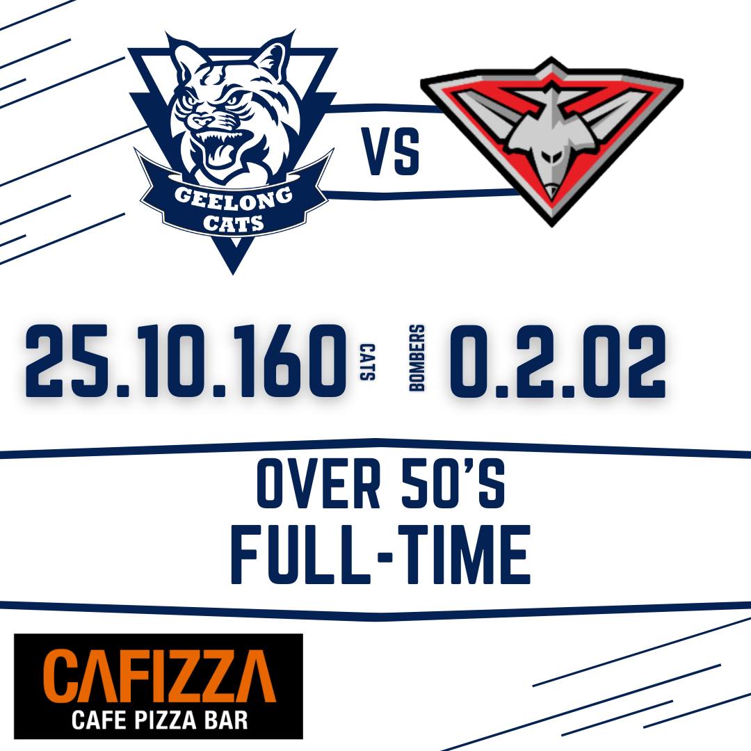 Geelong AFL Masters » Round 2 Cafizza Pizza Bar Over 50's Results